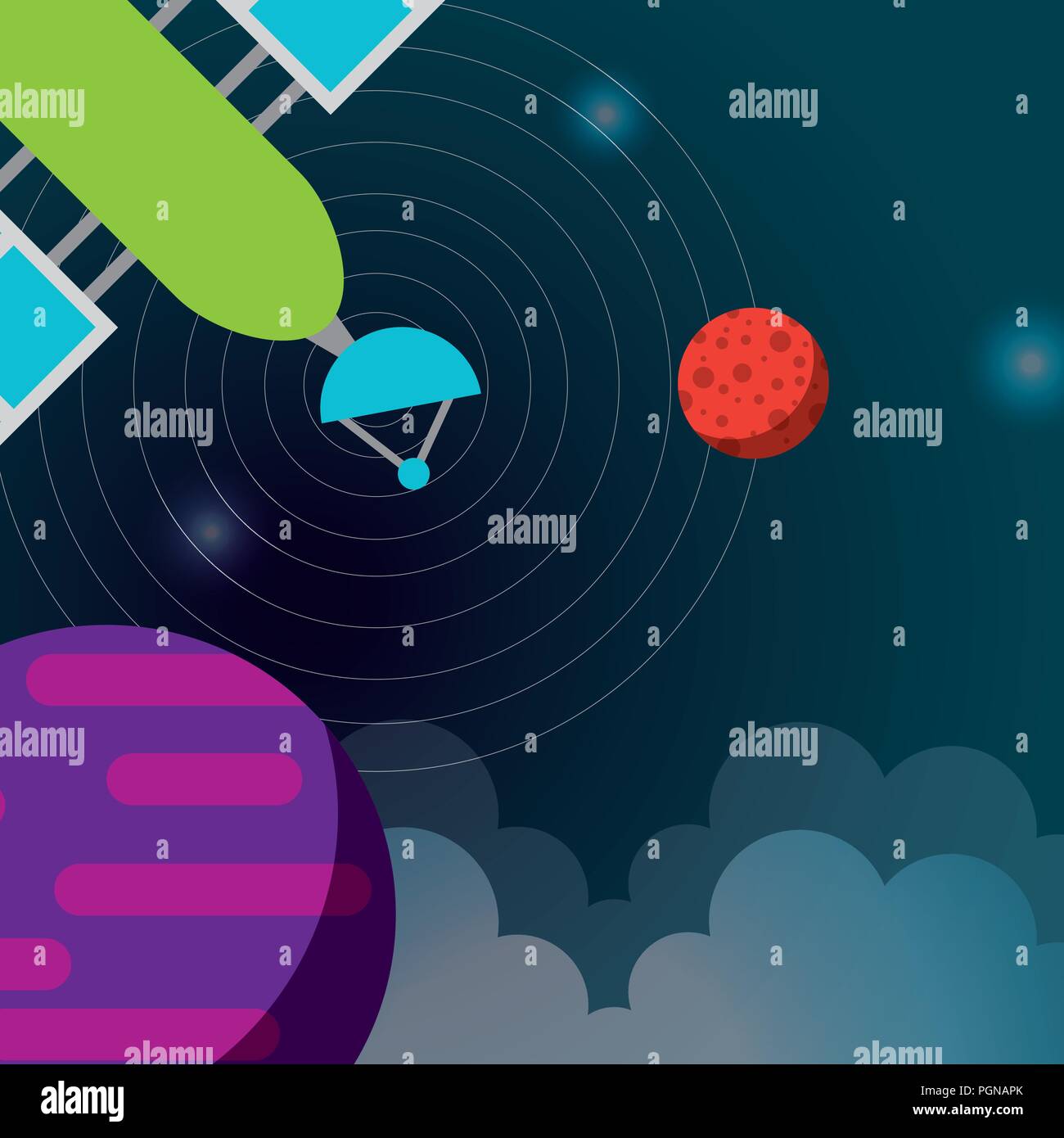 space solar system concept Stock Vector Image & Art - Alamy