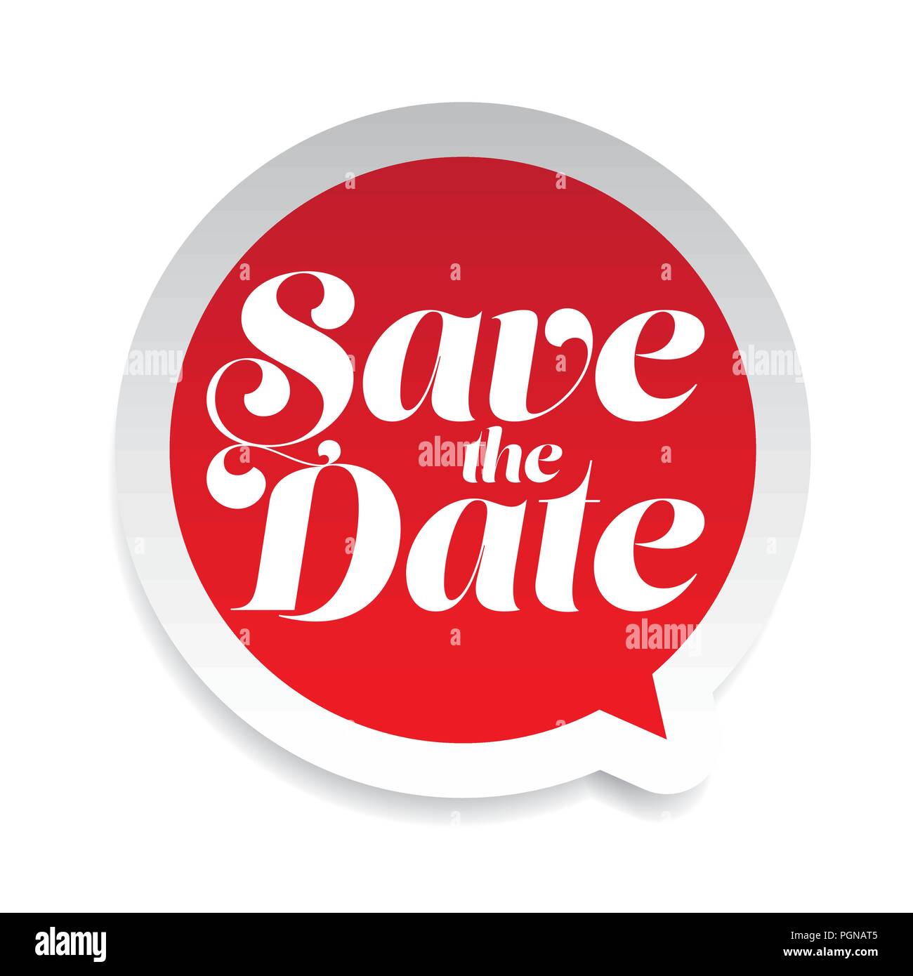 Save the date label bubble Stock Vector Image & Art - Alamy