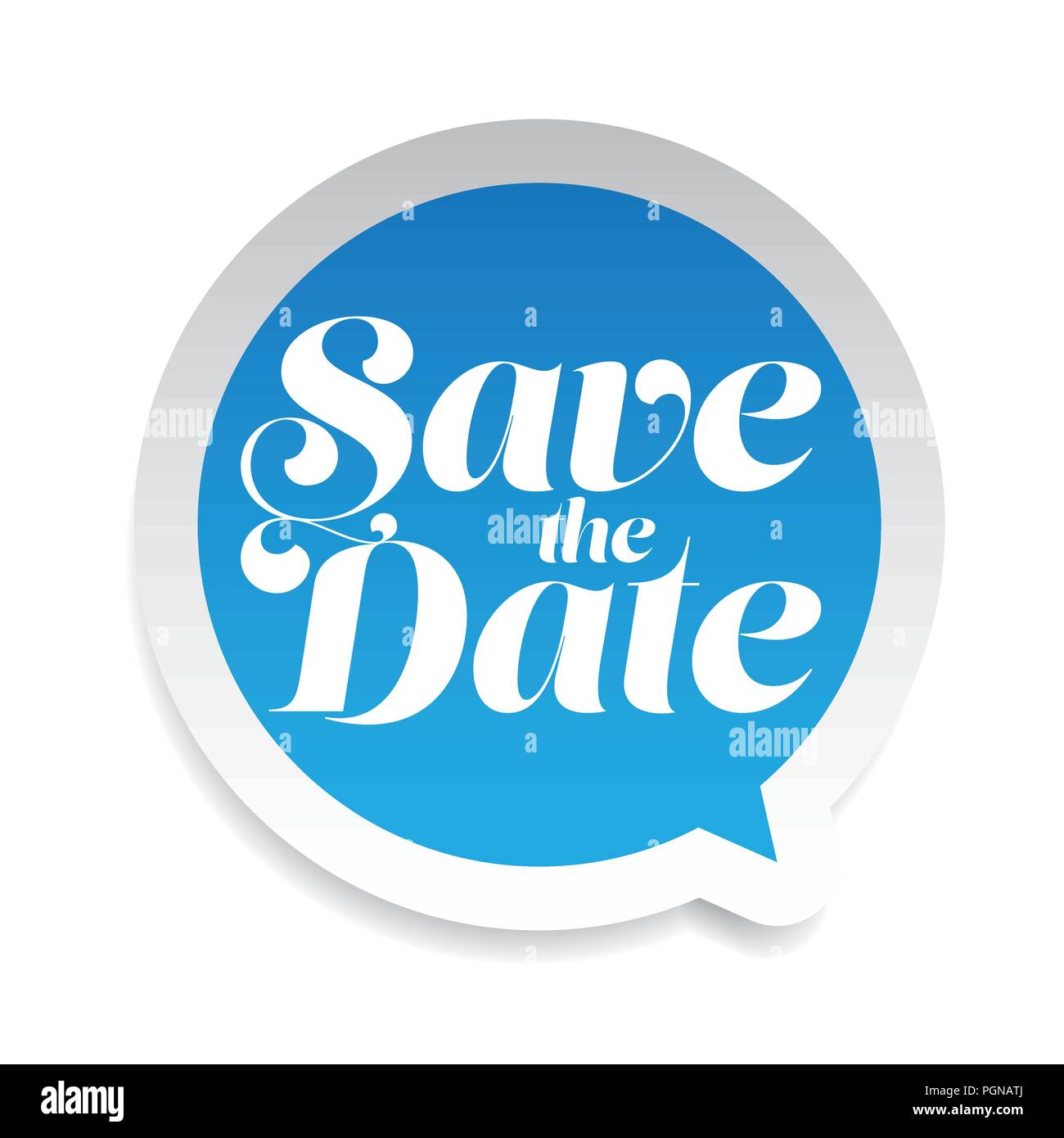 Save the date label bubble Stock Vector Image & Art - Alamy