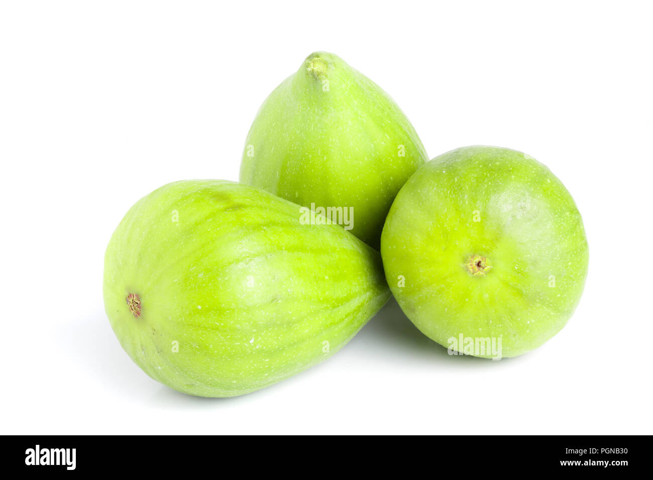 Ripe green fig fruit isolated on white background Stock Photo - Alamy