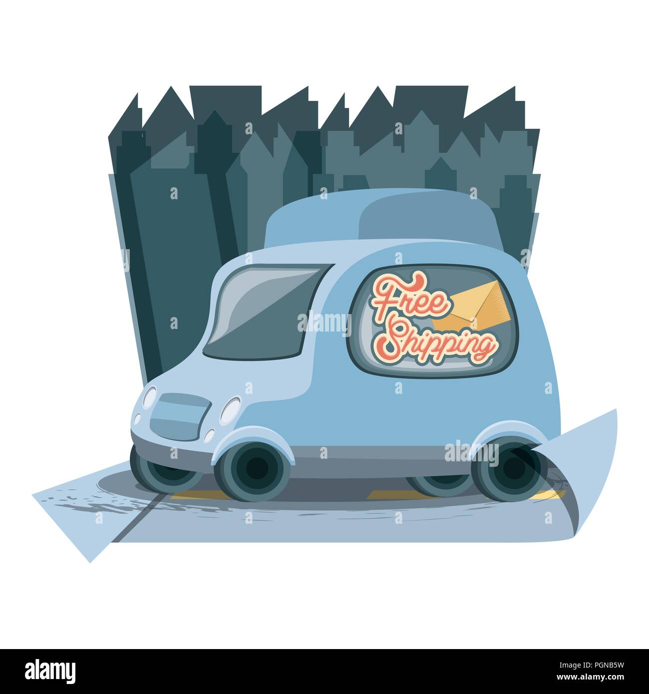 Car commercial transportation system Stock Vector Images - Alamy