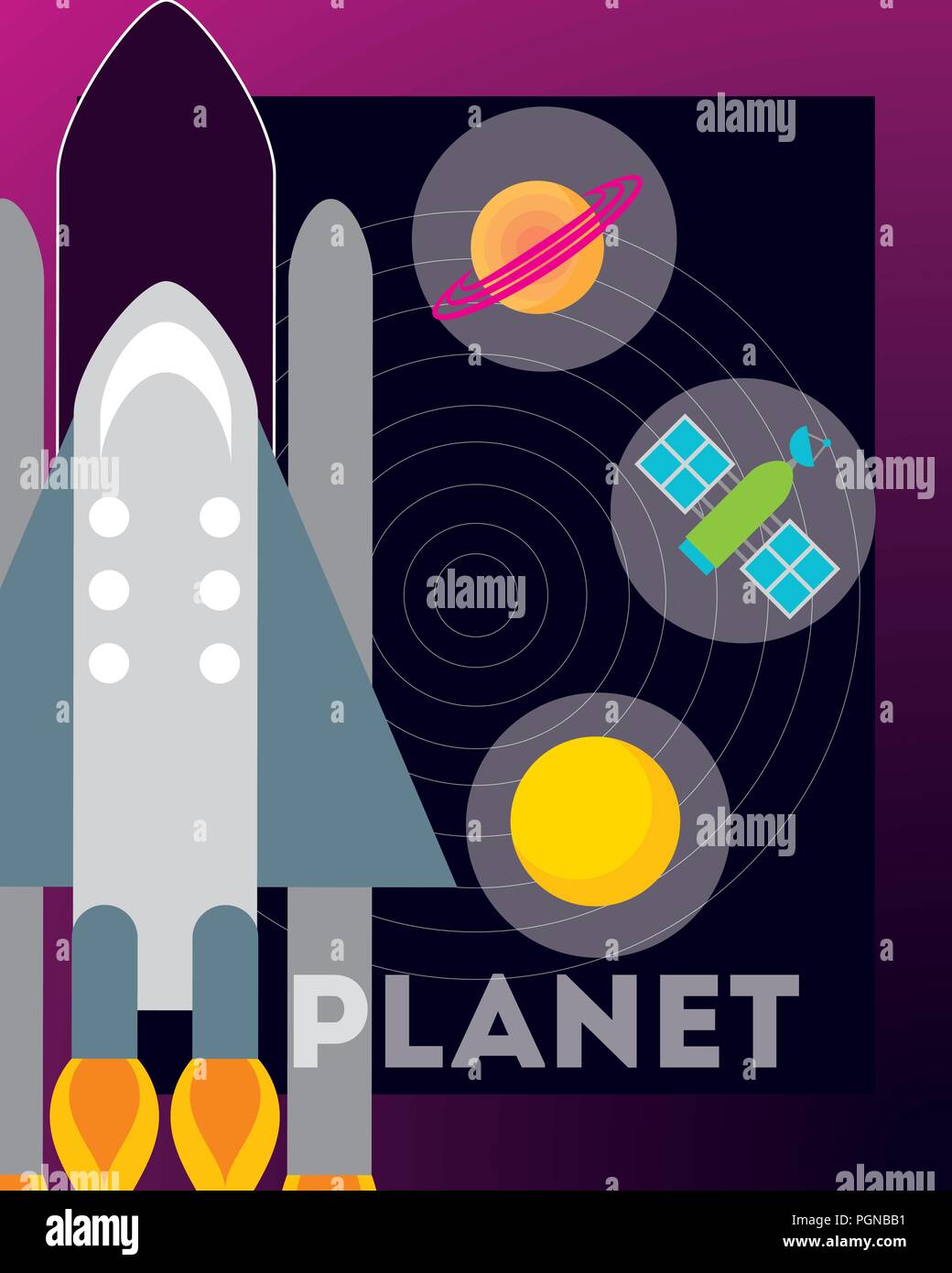 space solar system concept Stock Vector Image & Art - Alamy