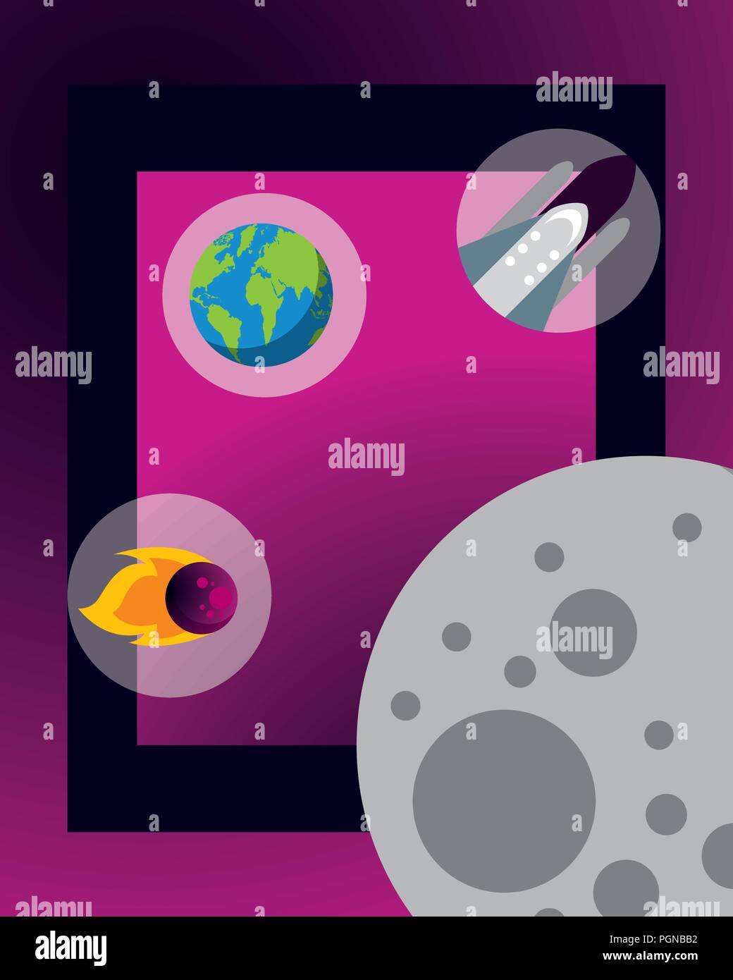 space solar system concept Stock Vector Image & Art - Alamy