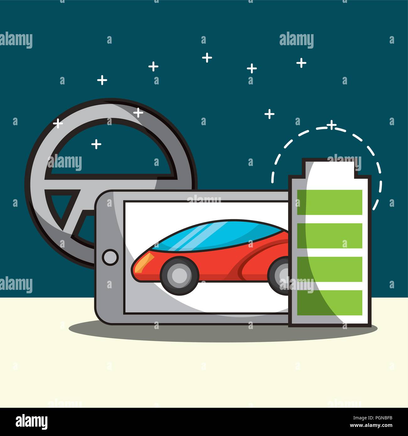 autonomous car concept Stock Vector Image & Art - Alamy