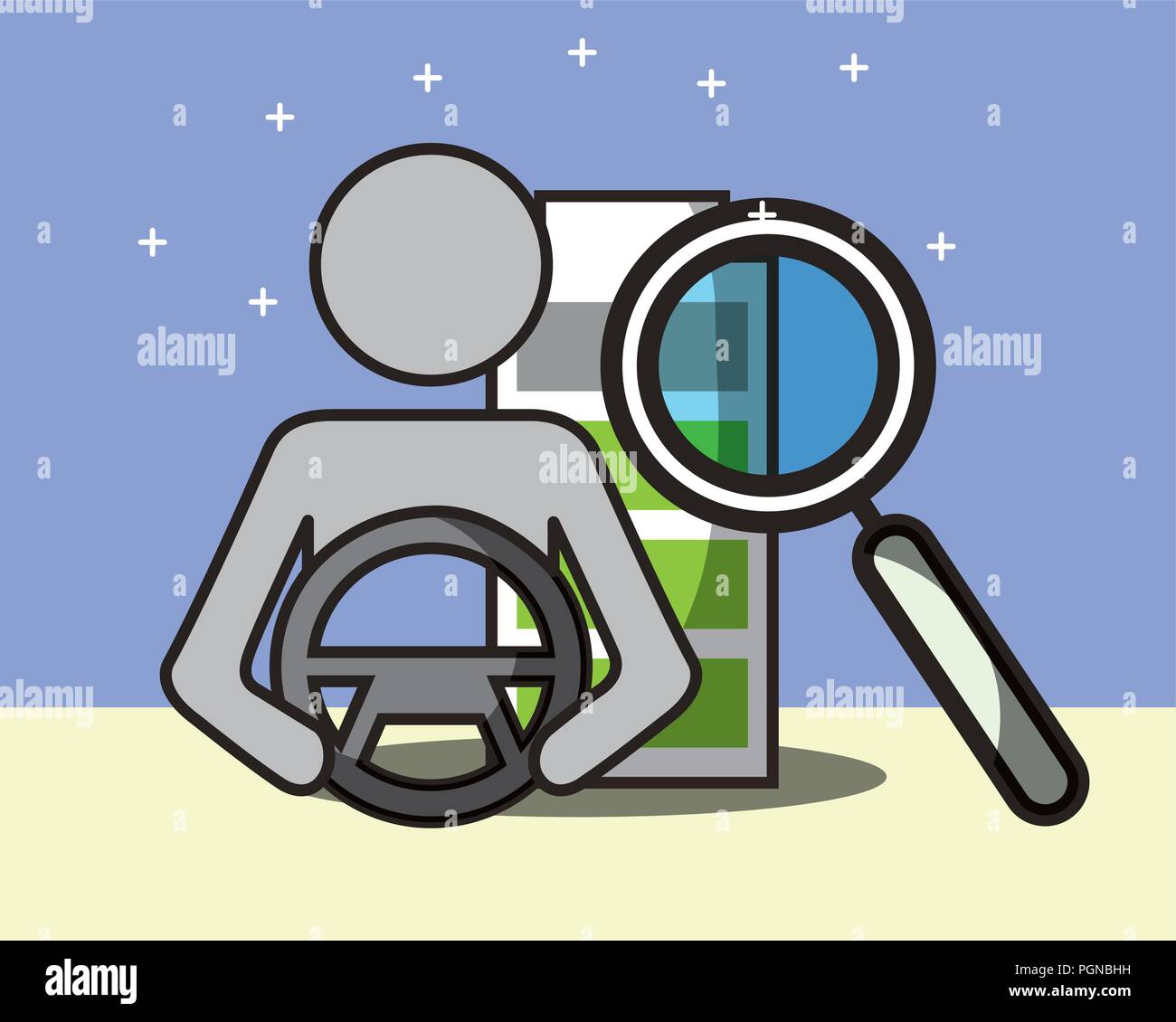autonomous car concept Stock Vector Image & Art - Alamy