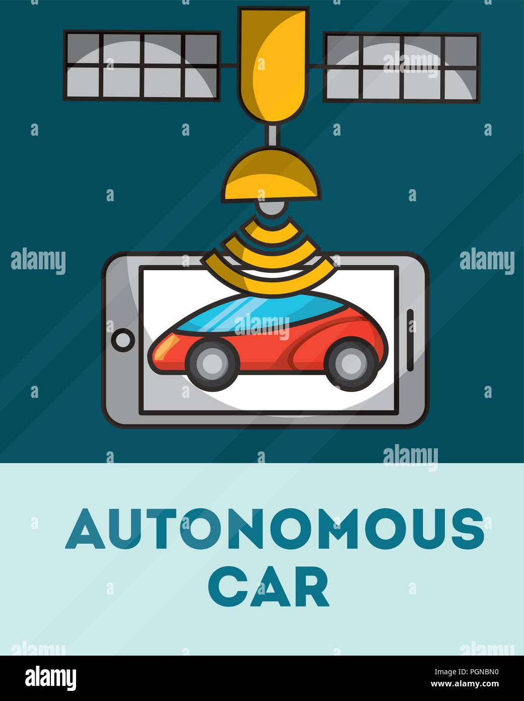 autonomous car concept Stock Vector Image & Art - Alamy