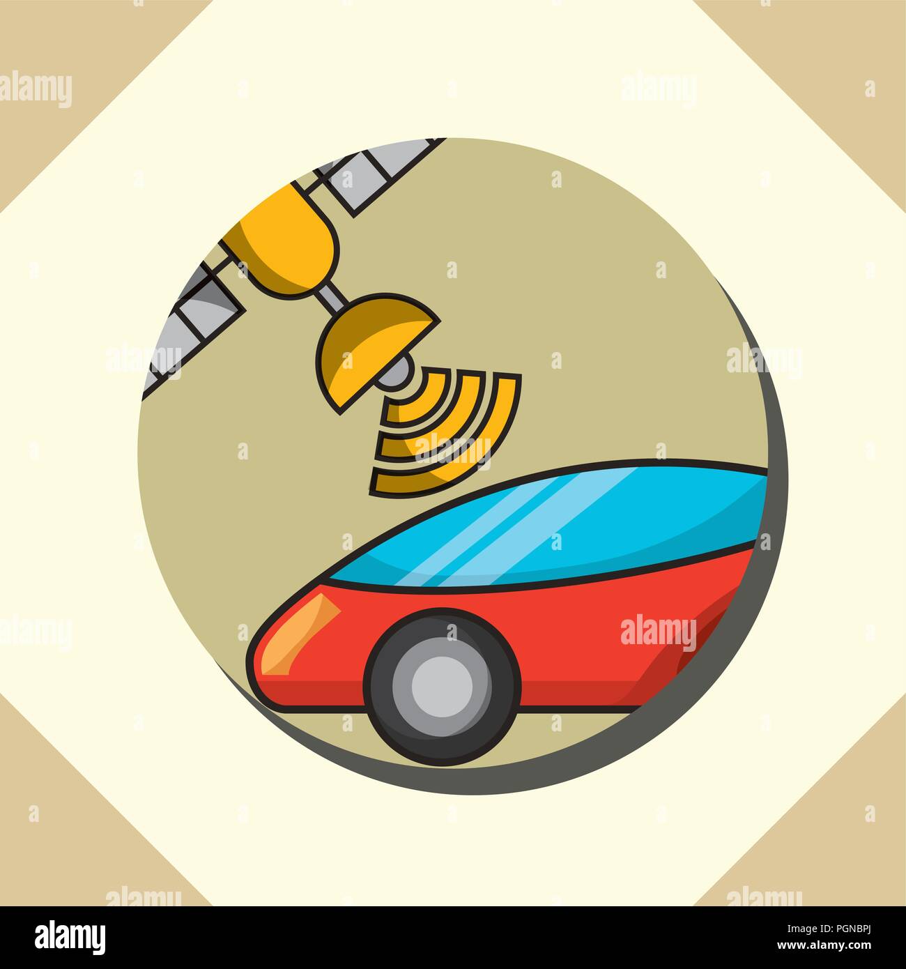 autonomous car concept Stock Vector Image & Art - Alamy