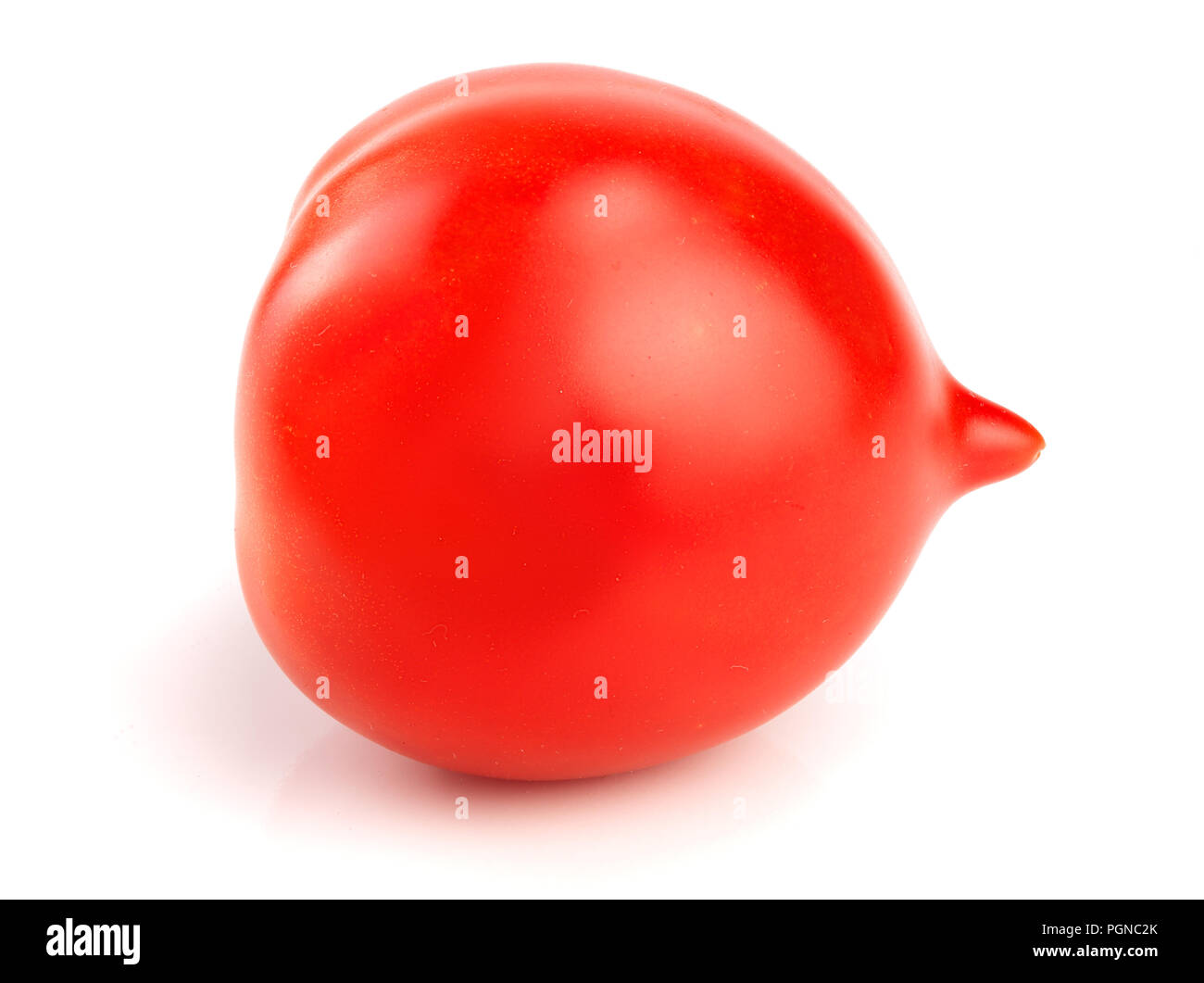 Tomato with nose isolated on white background Stock Photo - Alamy