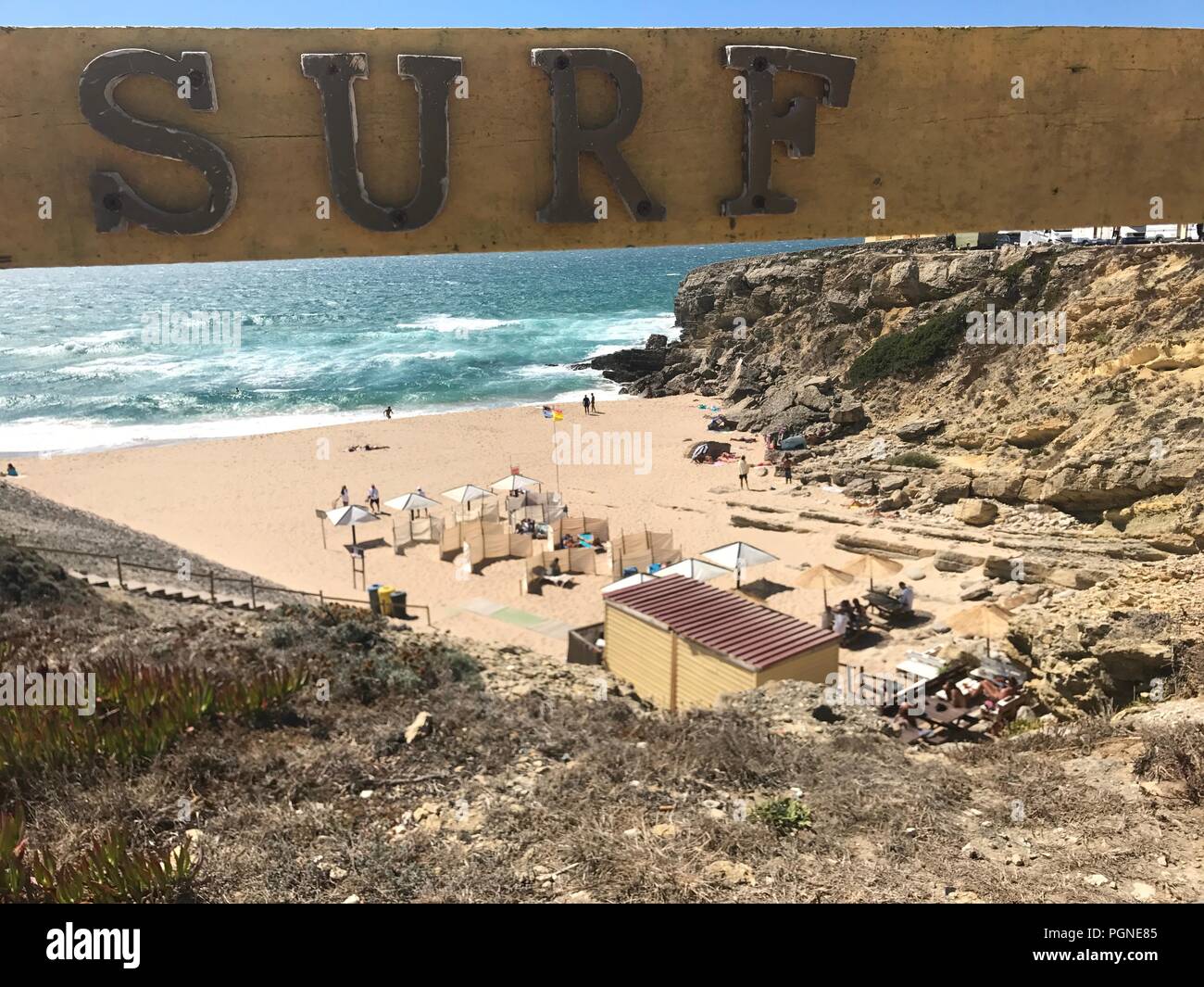 Praia do guincho surfing hi-res stock photography and images - Alamy