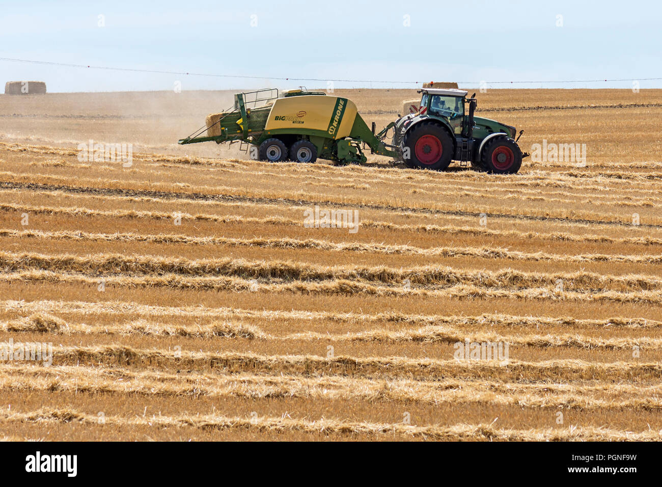 Wheat field tractor hi-res stock photography and images - Alamy