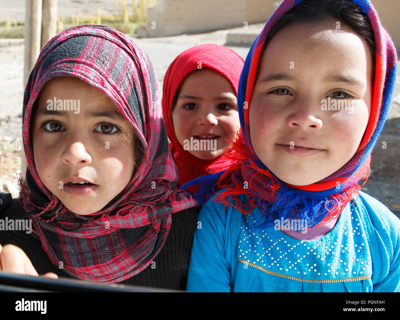 Berber children in the High Atlas Mountains, Drâa-Tafilalet province ...