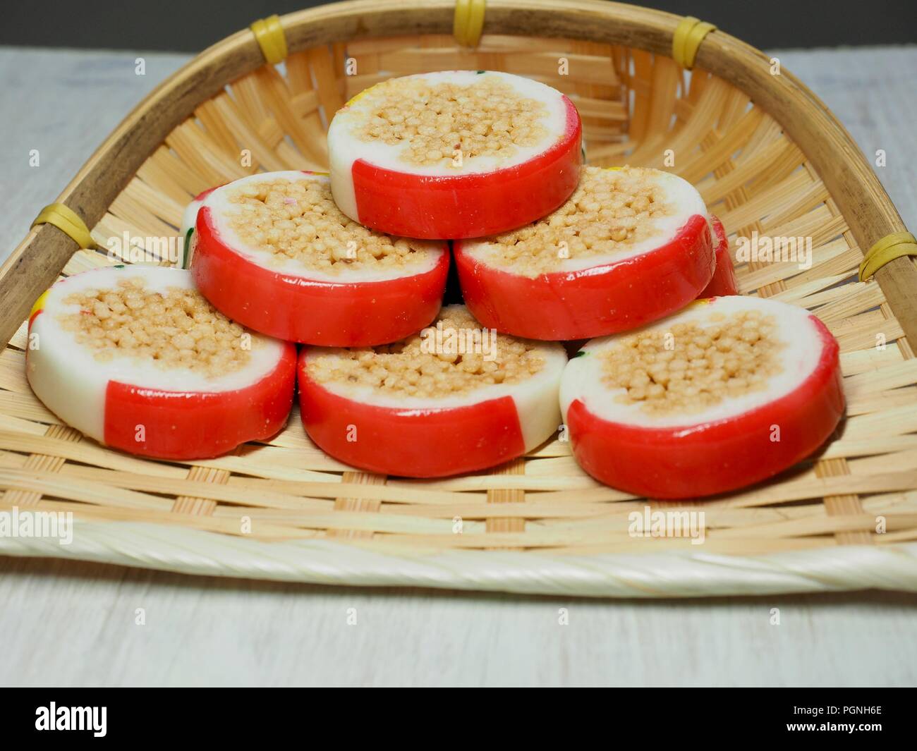 Korean traditional candy, Rice cookie Stock Photo - Alamy