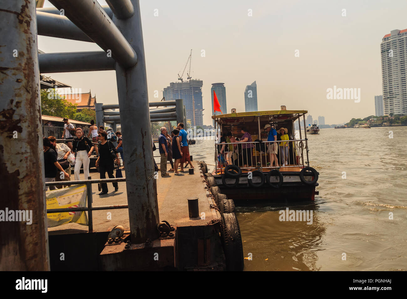 Sathon pier bangkok hi-res stock photography and images - Alamy