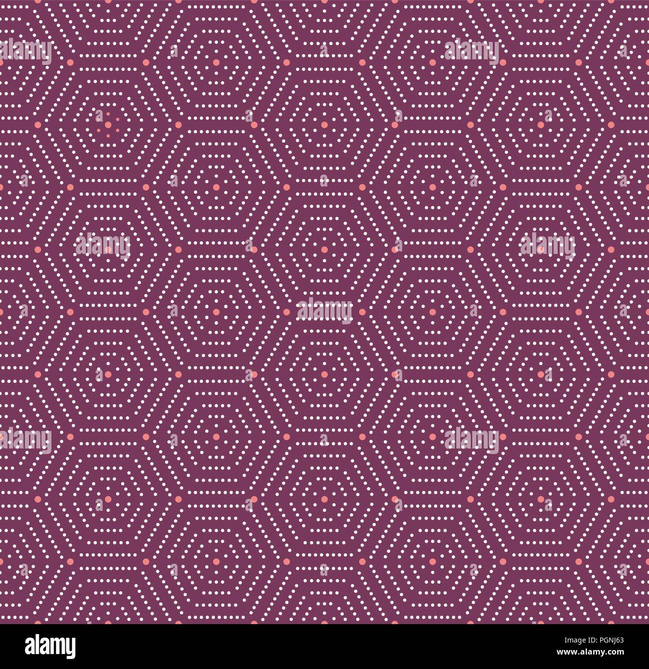 Dotted hexagonal pattern Stock Vector Images - Alamy
