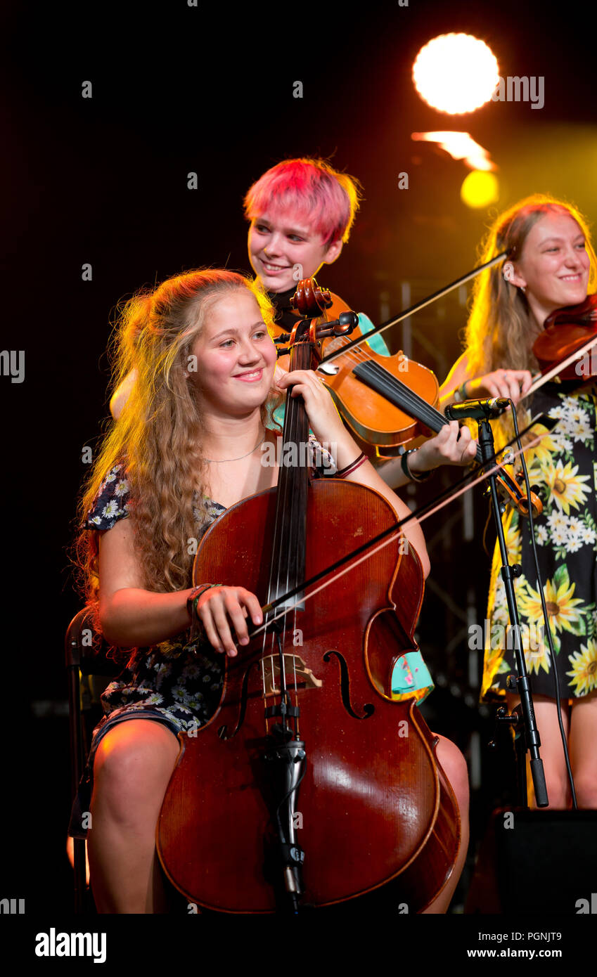 The National youth folk ensemble perform at on stage on day one at ...