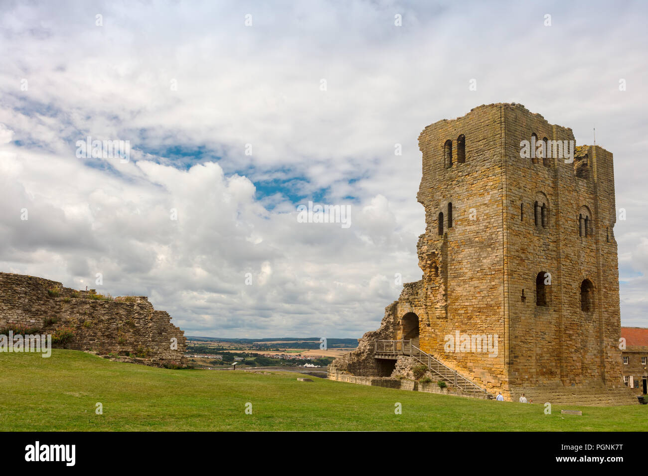 Medieval ruins of Scarborough Castle in North Yorkshire Stock Photo - Alamy