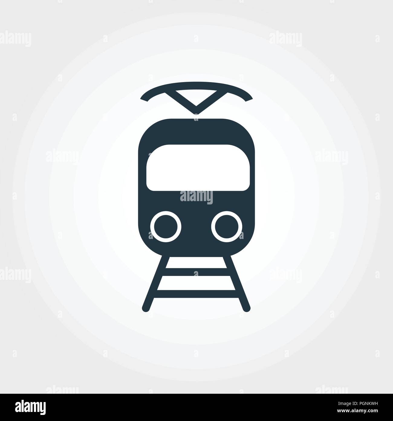 Tram creative icon. Simple element illustration. Tram concept symbol ...