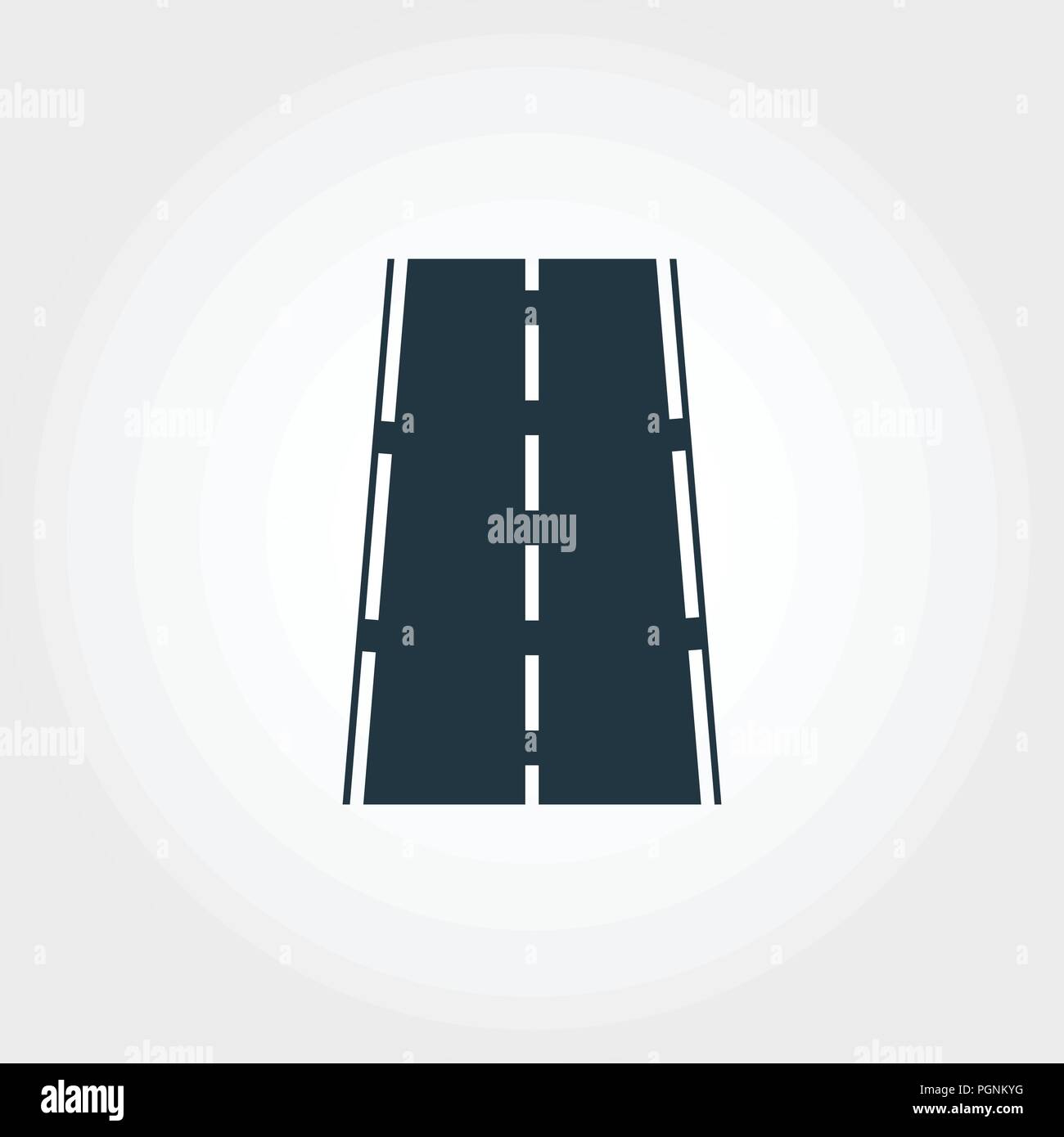 Road creative icon. Simple element illustration. Road concept symbol ...