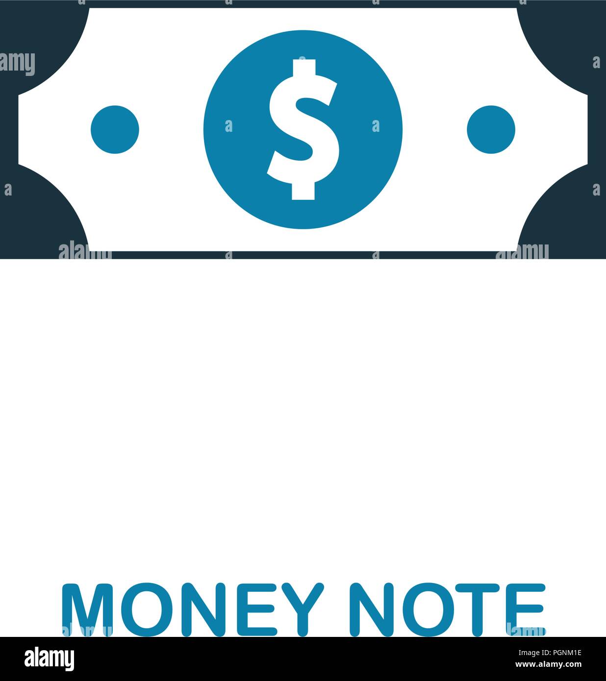 Money Note creative icon. Simple element illustration. Money Note ...