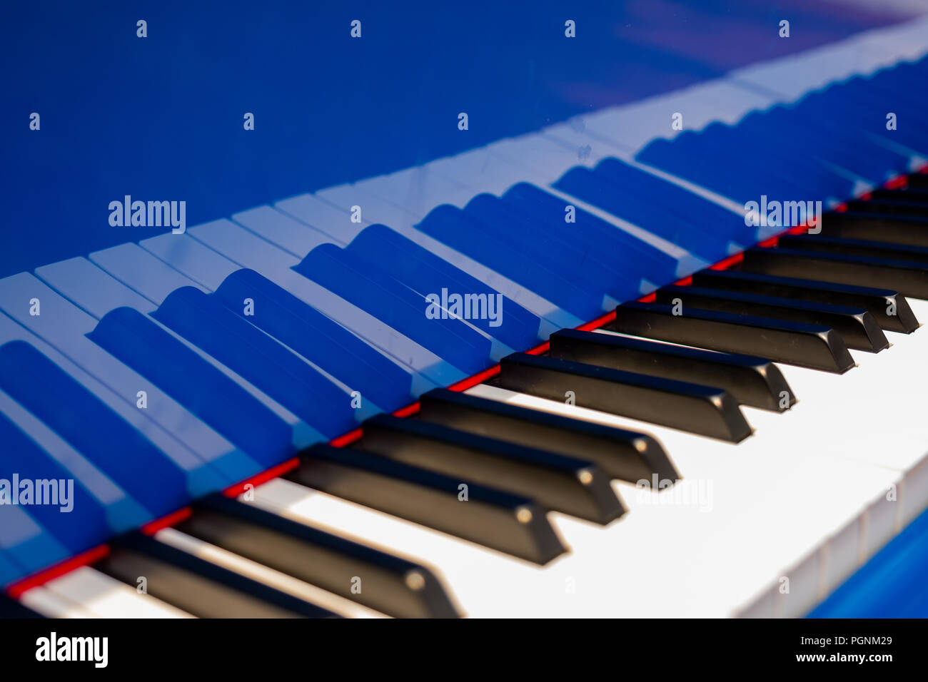Bright Blue piano Stock Photo - Alamy