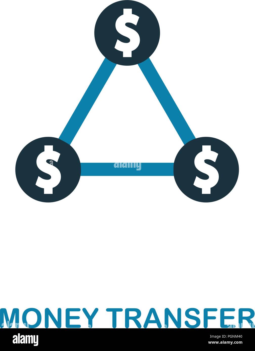 Money Transfer creative icon. Simple element illustration. Money ...