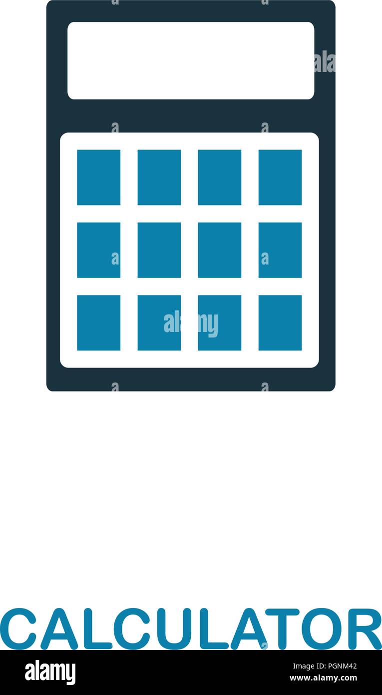 Calculator creative icon. Simple element illustration. Calculator ...