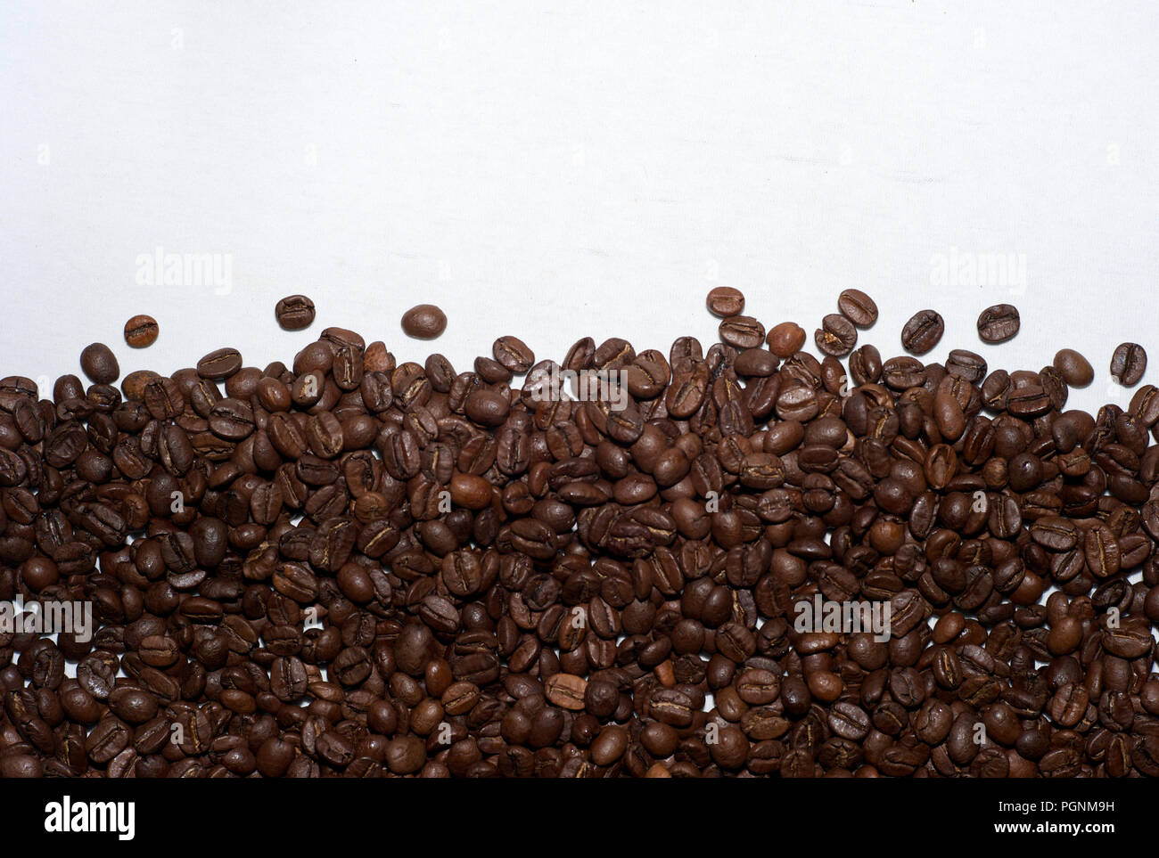 Roasted Coffee Beans with Copy Space Stock Photo - Alamy