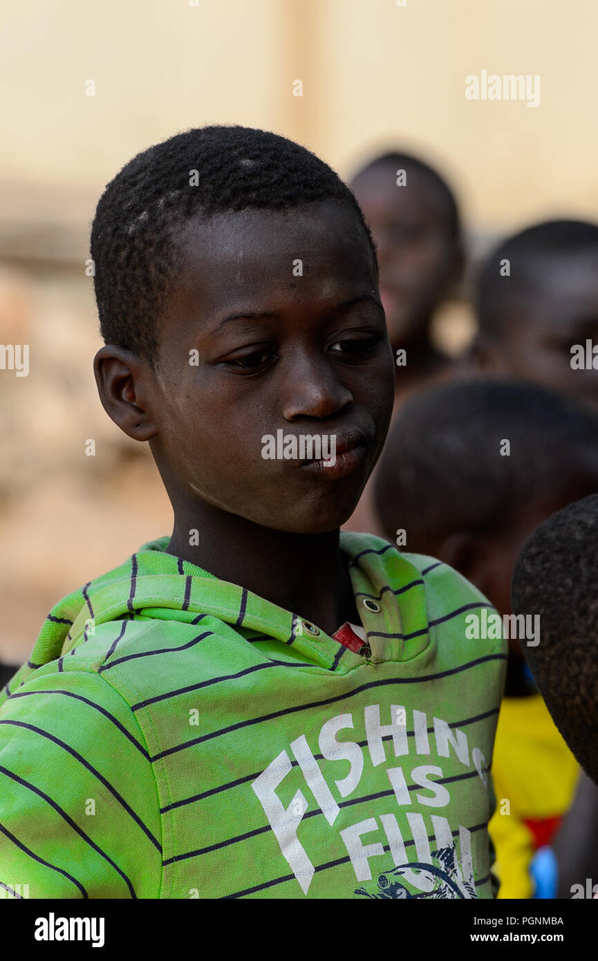 KARA REG., TOGO - JAN 14, 2017: Unidentified Konkomba little boy in ...