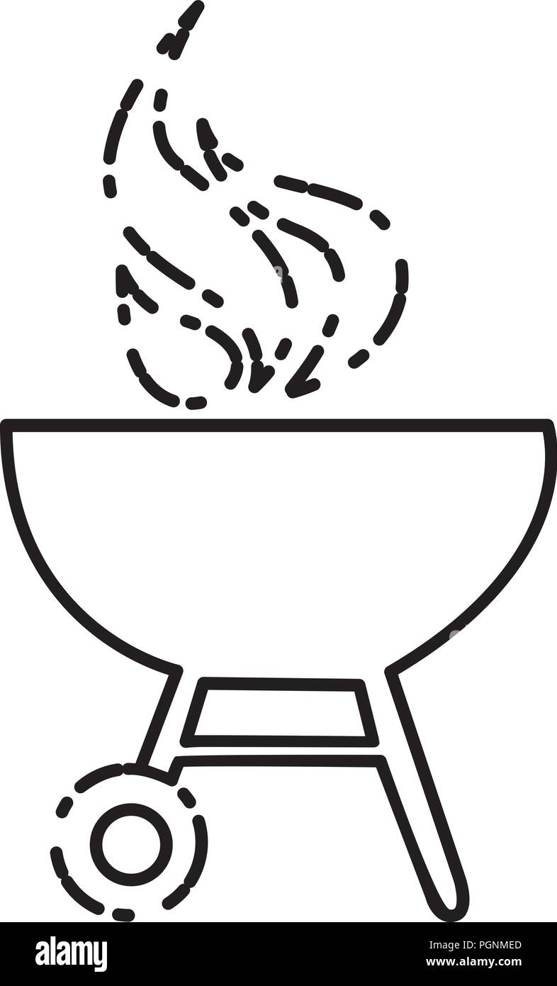 Charcoal barbecue barbeque Stock Vector Images - Alamy