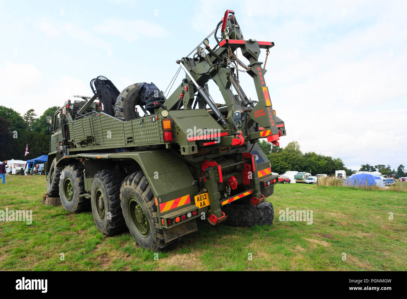 Ex British Army Foden DROP’s vehicle with recovery mounted rack Stock ...