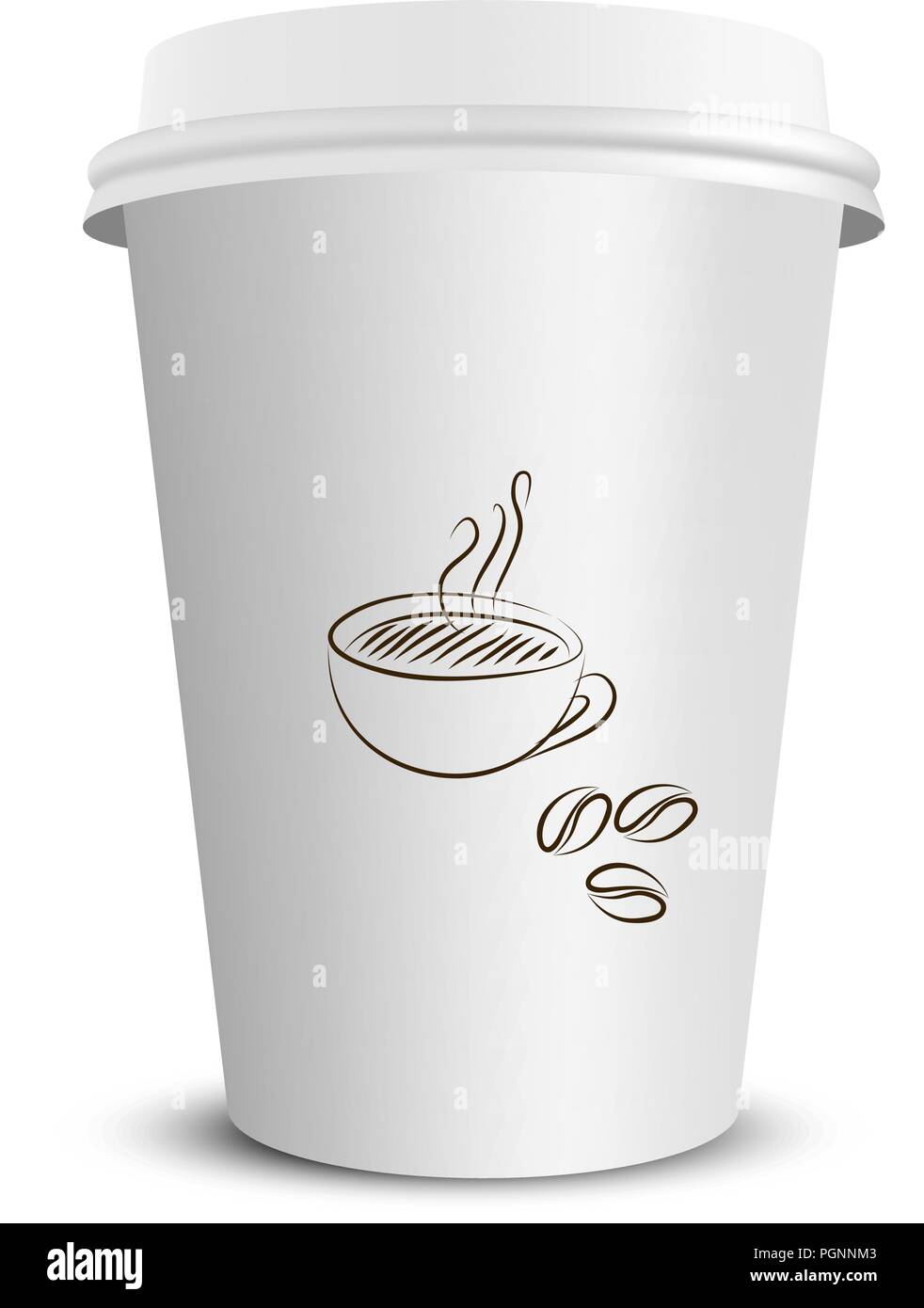 Paper coffee cup Stock Vector Image & Art - Alamy
