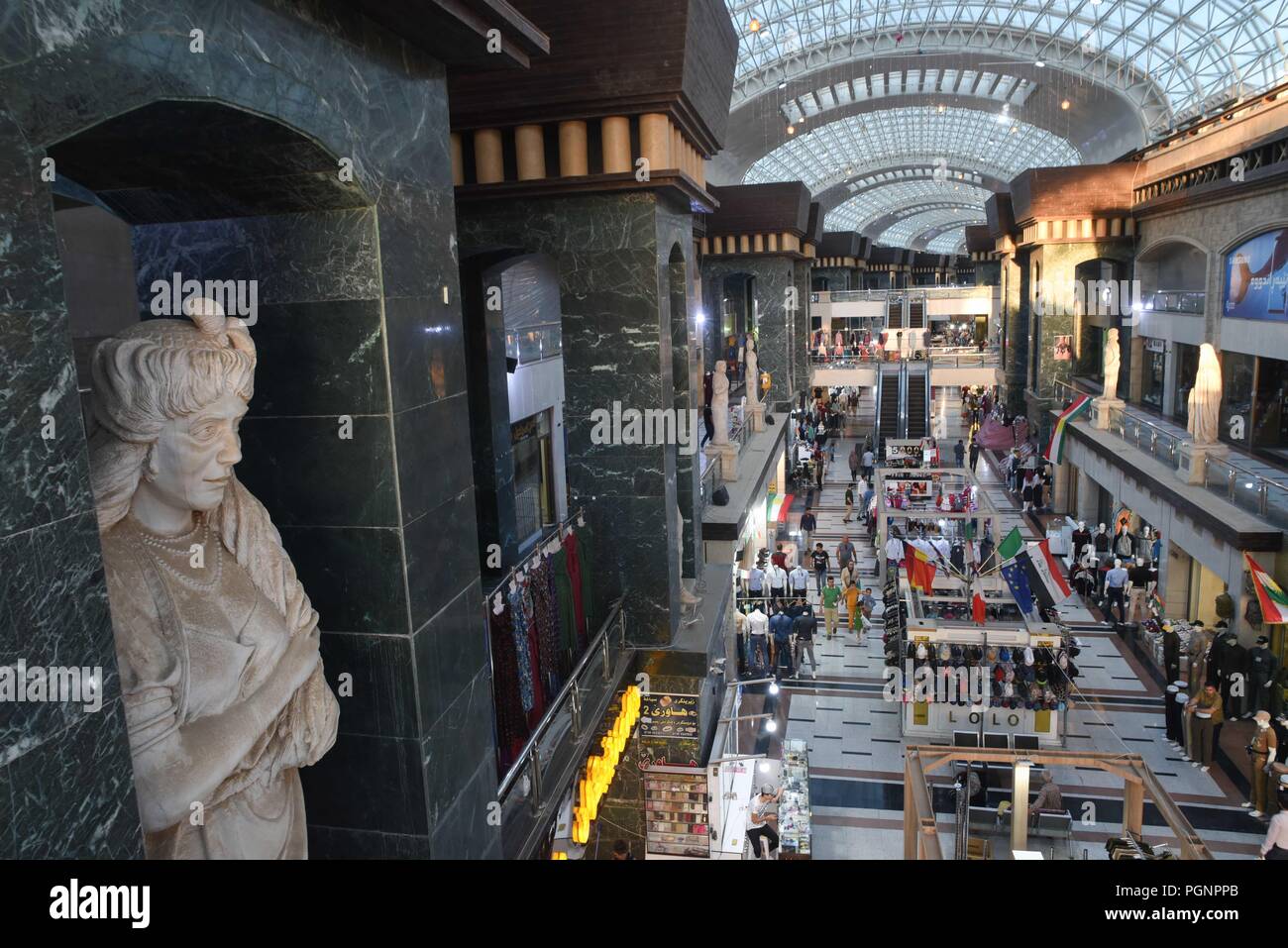 September 27, 2017 - Erbil, Kurdistan: A modern shopping mall in Erbil ...