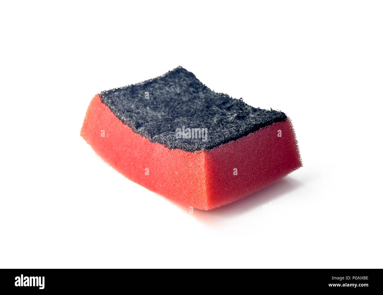 Colorful sink sponge isolated on white Stock Photo - Alamy