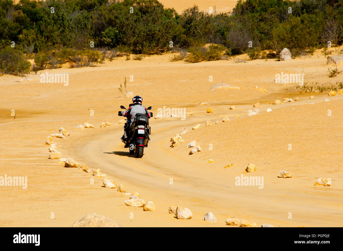 Motorbike in the desert hi-res stock photography and images - Alamy