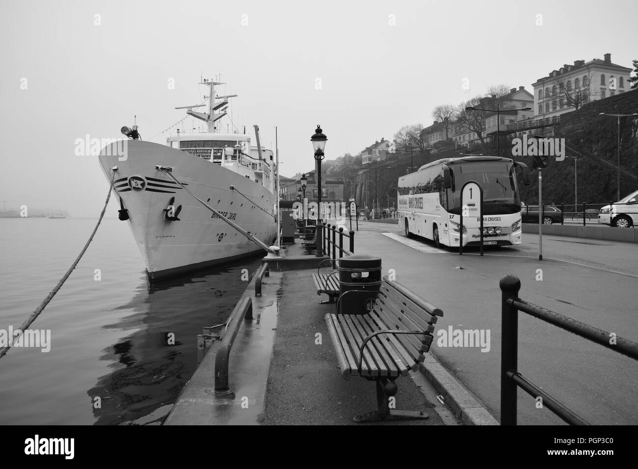 Stockholm city waterfront Black and White Stock Photos & Images - Alamy