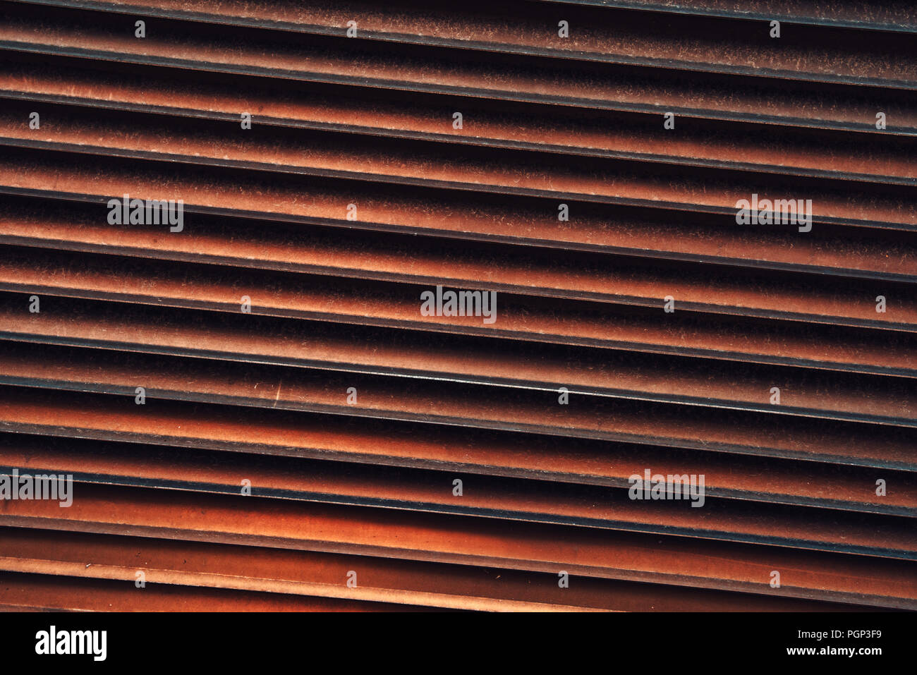 Rusty metal shutters as background and urban industrial texture Stock ...