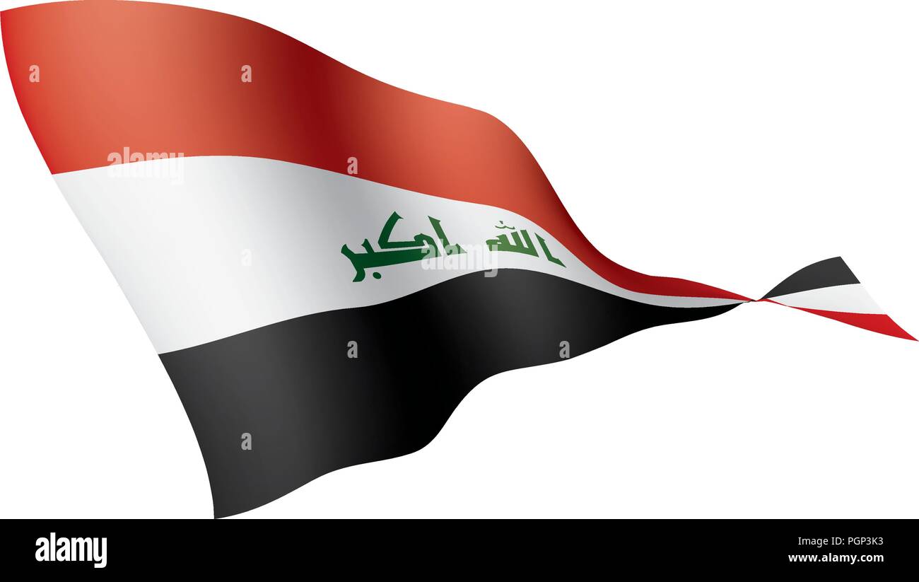 Iraqi flag, vector illustration Stock Vector Image & Art - Alamy