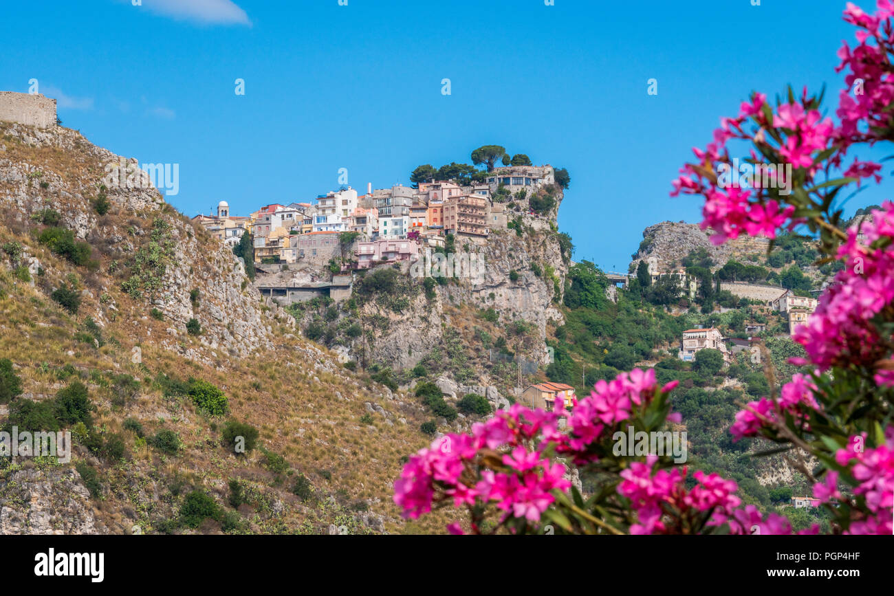 Old town wall with view castelmola hi-res stock photography and images ...