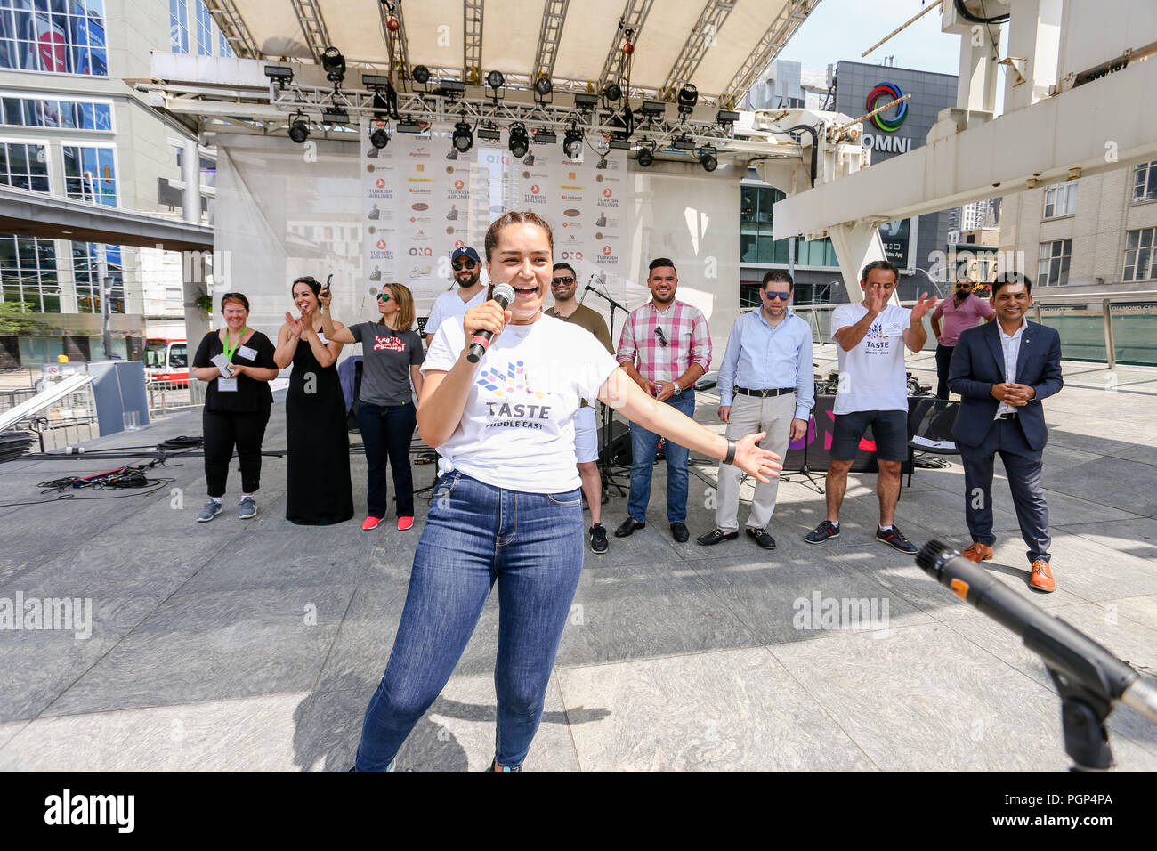 TORONTO, CANADA - AUGUST 4, 2018: TASTE OF THE MIDDLE EAST FESTIVAL ...