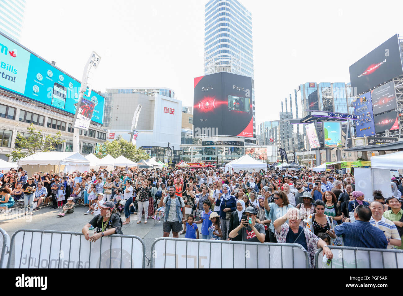 TORONTO, CANADA - AUGUST 4, 2018: TASTE OF THE MIDDLE EAST FESTIVAL ...