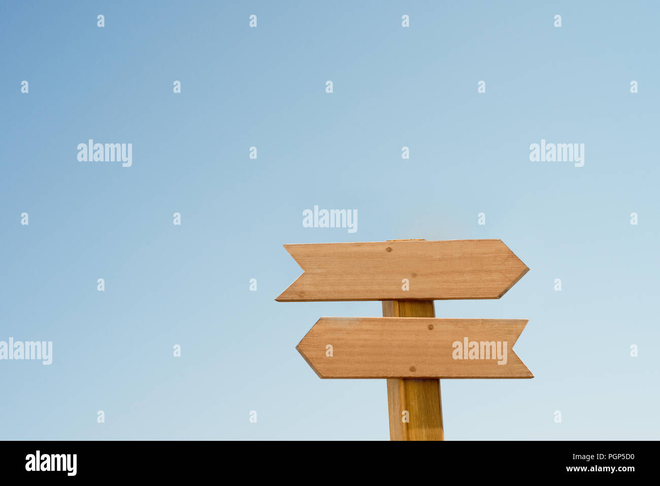 Double signal direction Stock Photo - Alamy