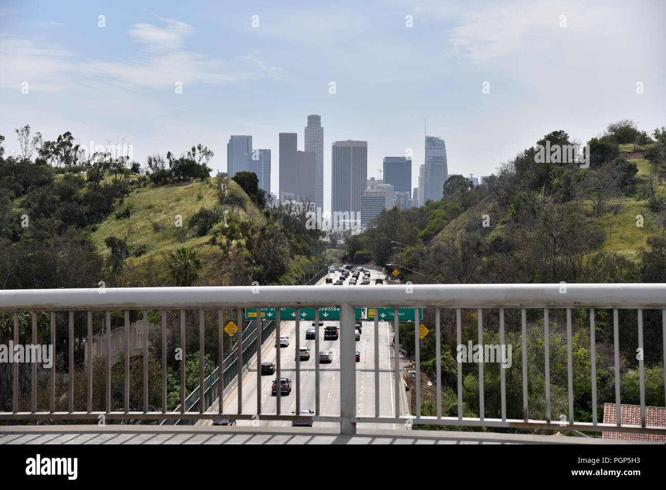 Harbor 110 freeway hi-res stock photography and images - Alamy