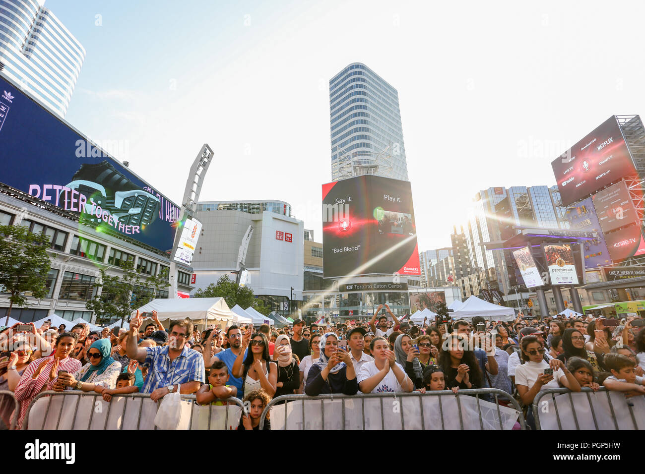 TORONTO, CANADA - AUGUST 4, 2018: TASTE OF THE MIDDLE EAST FESTIVAL ...