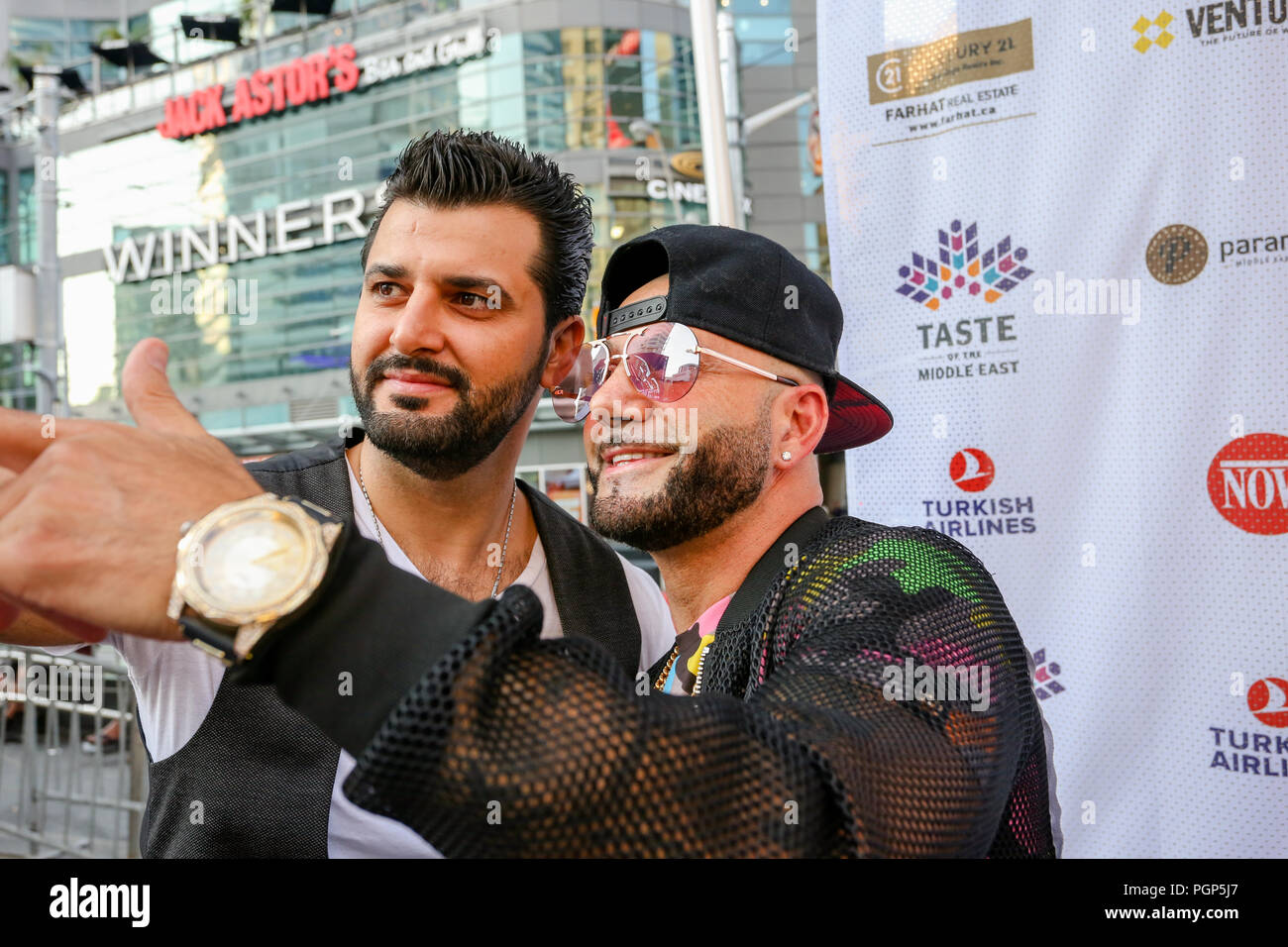 TORONTO, CANADA - AUGUST 4, 2018: LEBANESE CANADIAN SINGER KARL WOLF ...