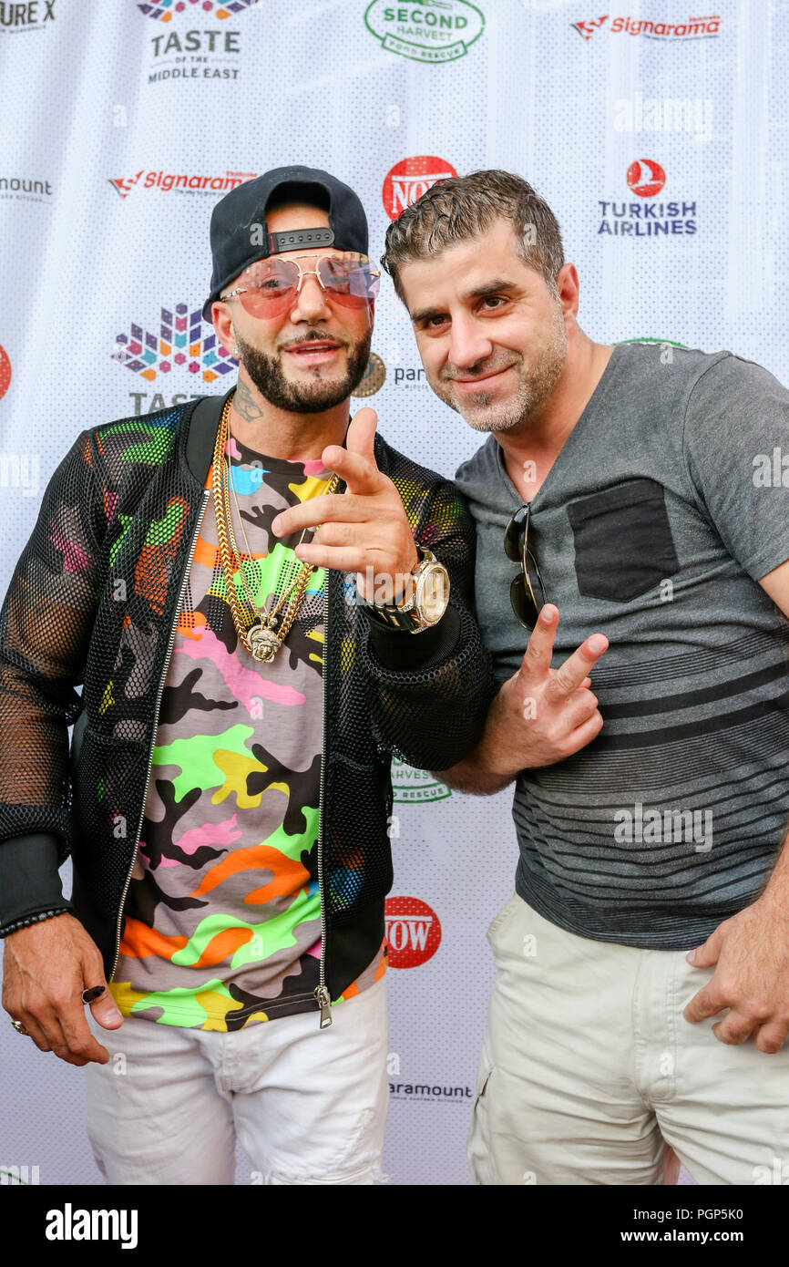 TORONTO, CANADA - AUGUST 4, 2018: LEBANESE CANADIAN SINGER KARL WOLF ...