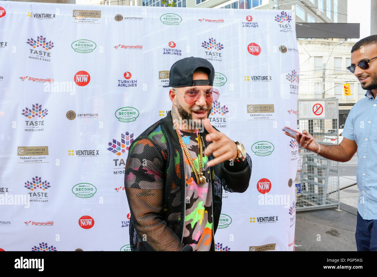 TORONTO, CANADA - AUGUST 4, 2018: LEBANESE CANADIAN SINGER KARL WOLF ...