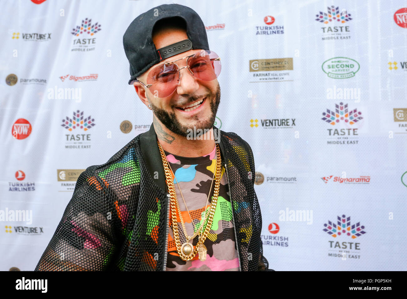 TORONTO, CANADA - AUGUST 4, 2018: LEBANESE CANADIAN SINGER KARL WOLF ...