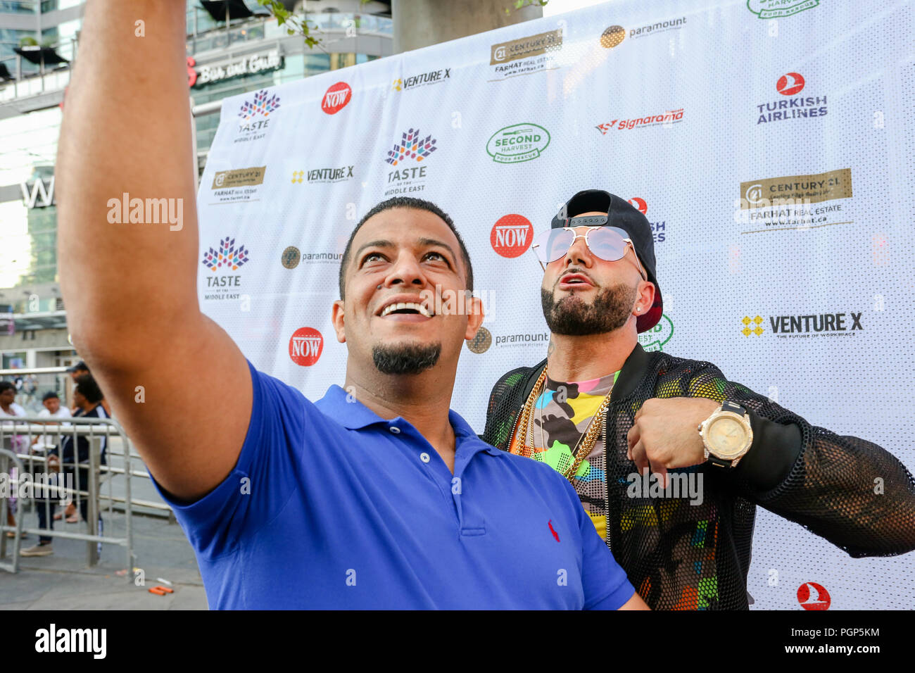 TORONTO, CANADA - AUGUST 4, 2018: LEBANESE CANADIAN SINGER KARL WOLF ...