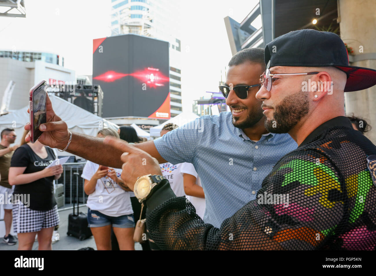 TORONTO, CANADA - AUGUST 4, 2018: LEBANESE CANADIAN SINGER KARL WOLF ...
