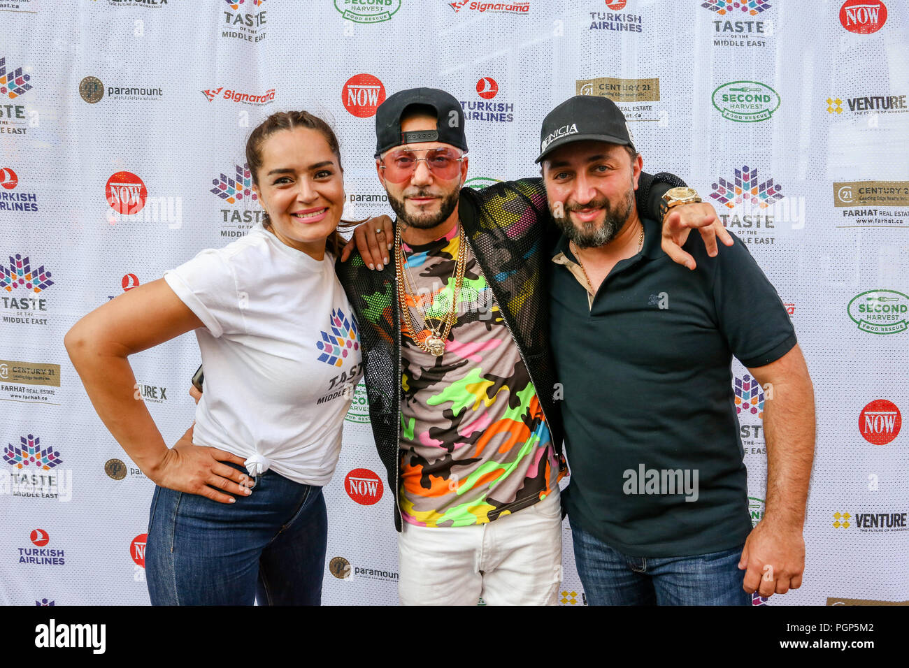TORONTO, CANADA - AUGUST 4, 2018: LEBANESE CANADIAN SINGER KARL WOLF ...